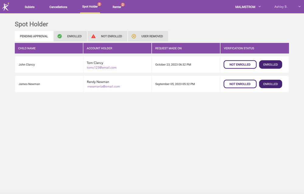 Spot Holder Overview